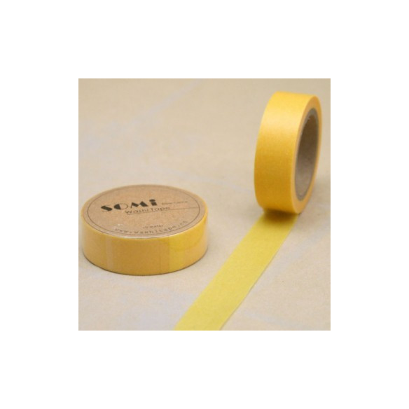 Washi tape Amarillo. Cinta decorativa.